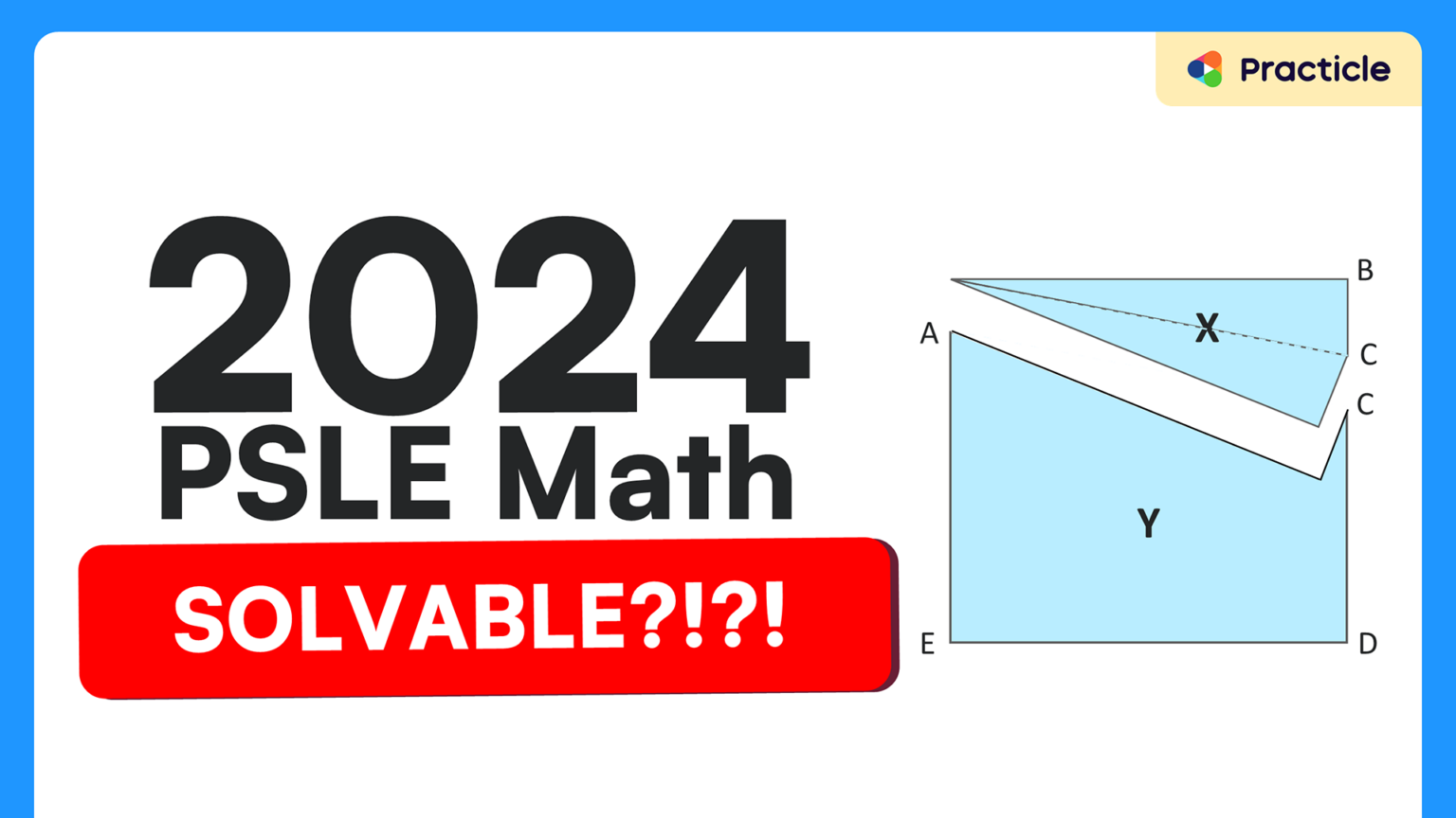 PSLE math 2024 questions answered | Practicle